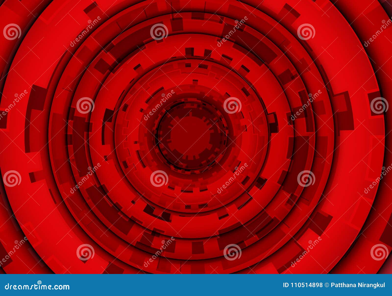 Abstract Red Black Circle Technology Futuristic Vector Background Stock ...