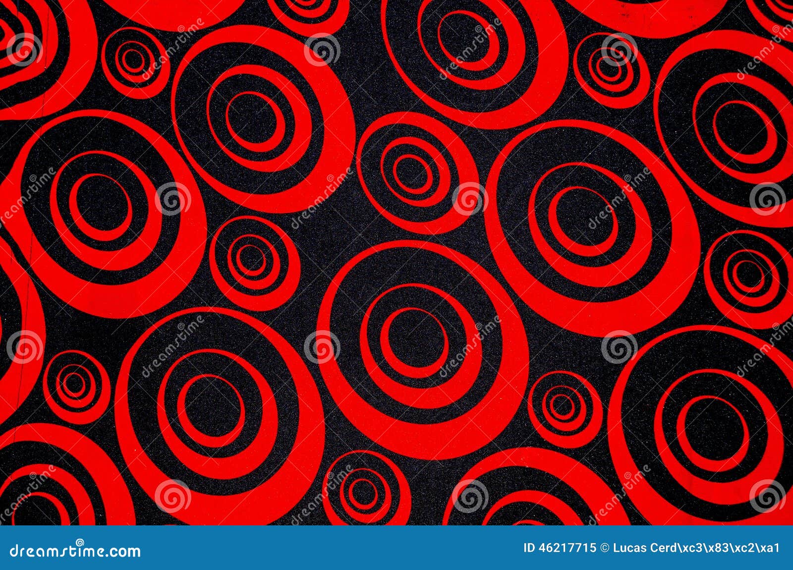 Abstract Red and Black Circles Stock Image - Image of curling, bizarre ...