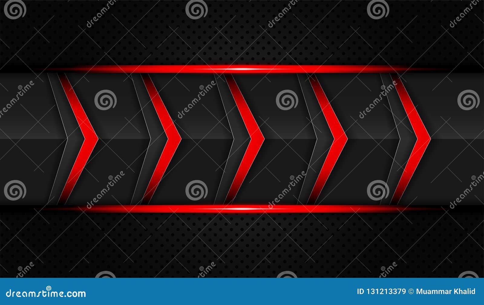 Red Black Contrast Tech Arrows Background Royalty Stock Illustrations ...