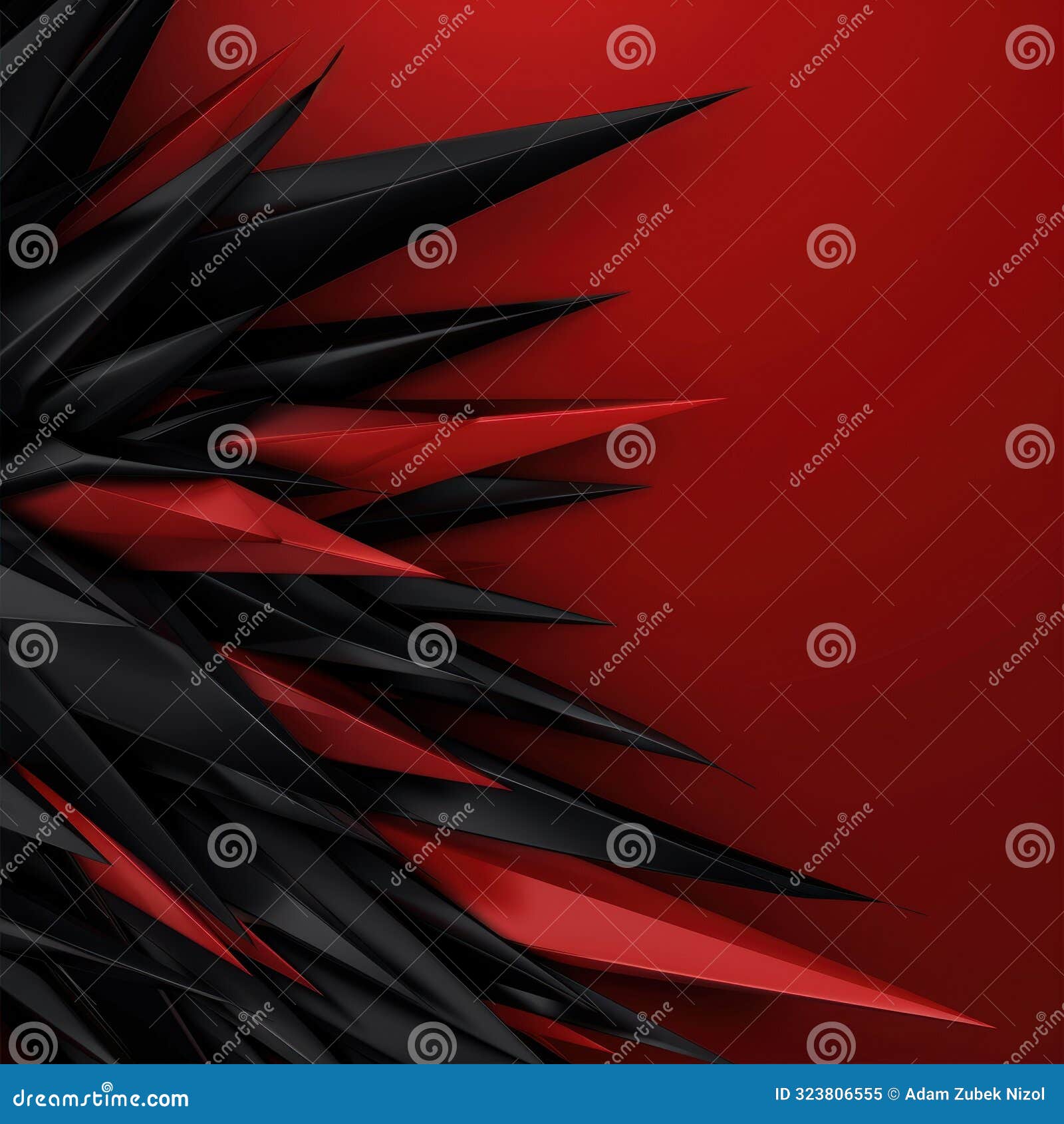 Abstract Red and Black Geometric Shapes Stock Illustration ...