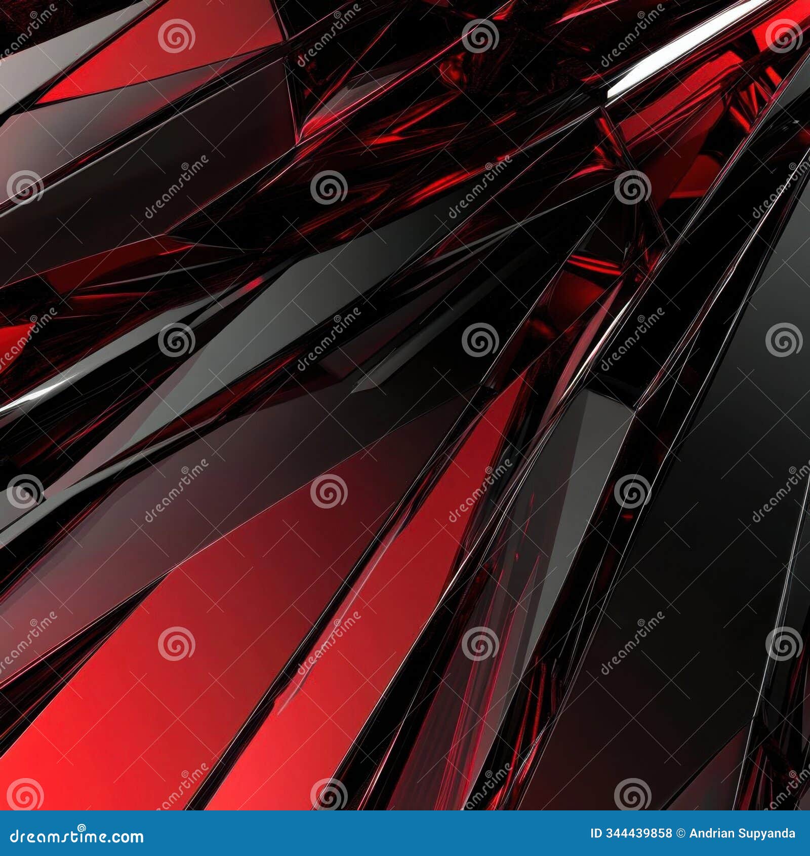 Abstract Red and Black Geometric Shapes Stock Illustration ...