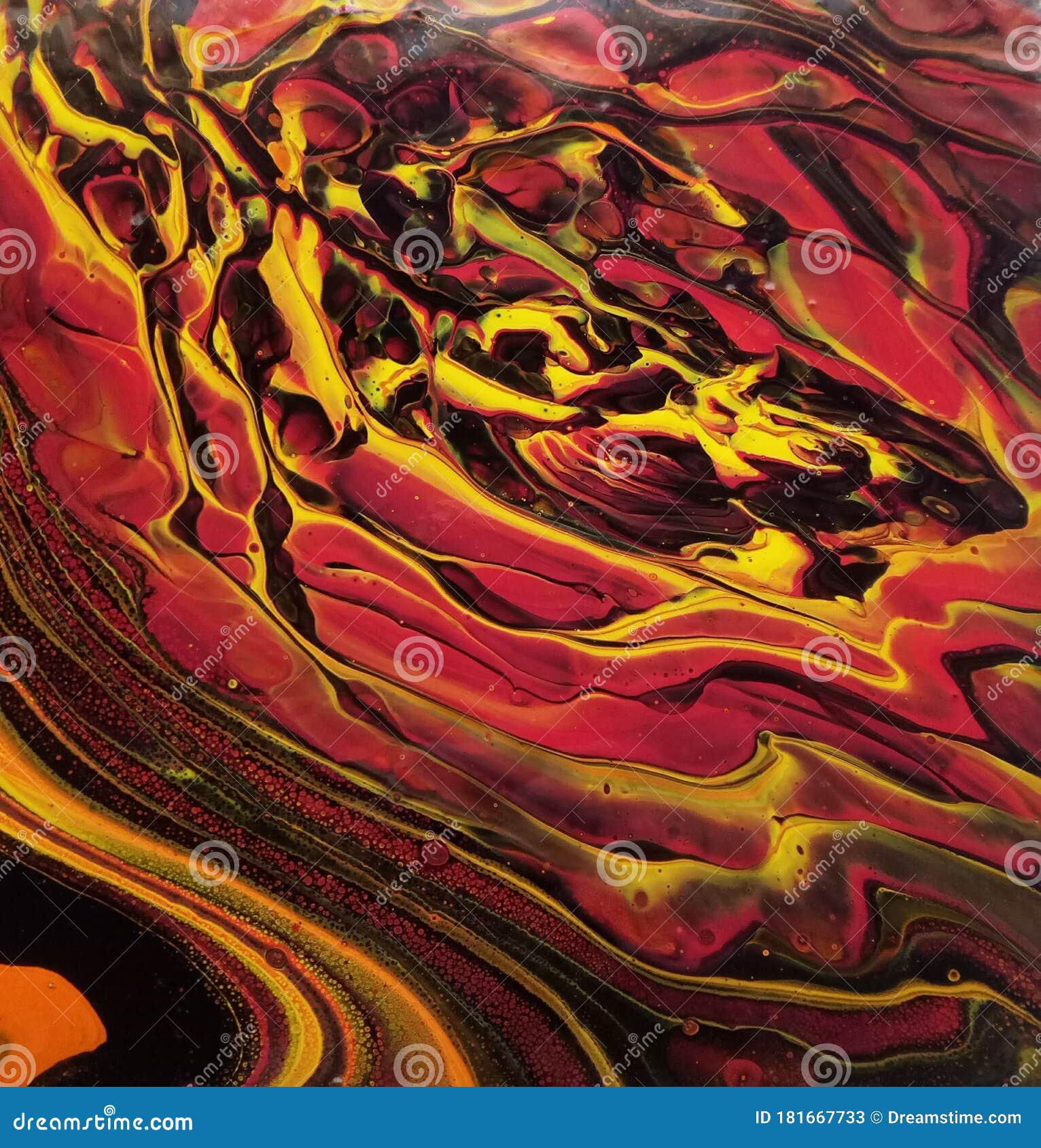 Abstract Red, Black, Gold, Flames and Fire. Stock Image - Image of gold ...