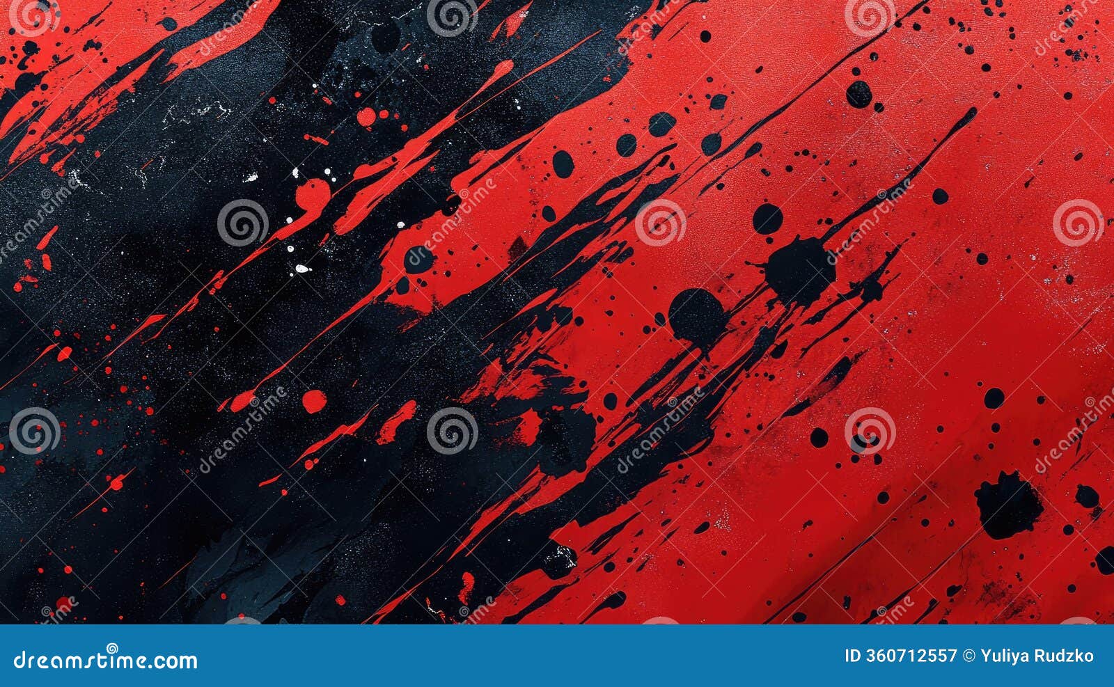 Abstract Red and Black Ink Splashes - Seamless Pattern, Bold Graphic ...