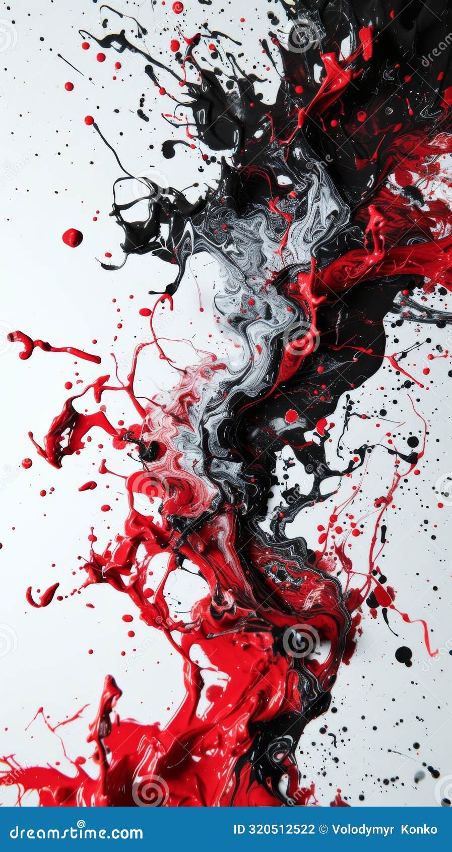 Abstract Red and Black Paint Splash Background Stock Photo - Image of ...