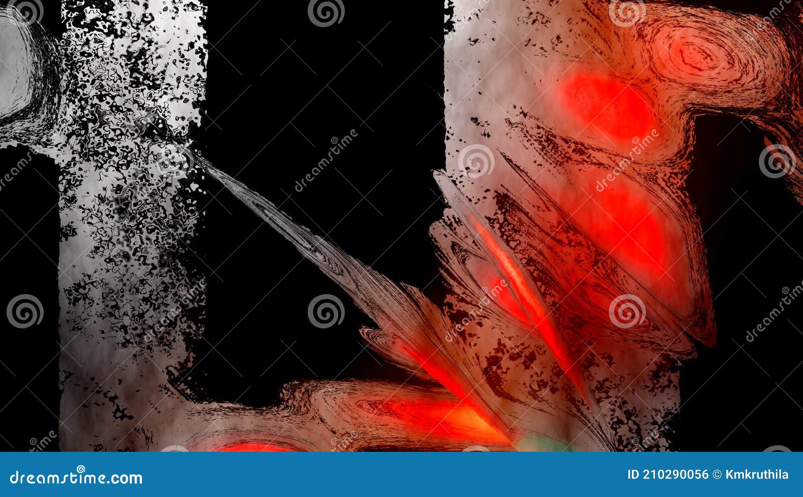 Abstract Red and Black Paint Texture Background Stock Illustration ...
