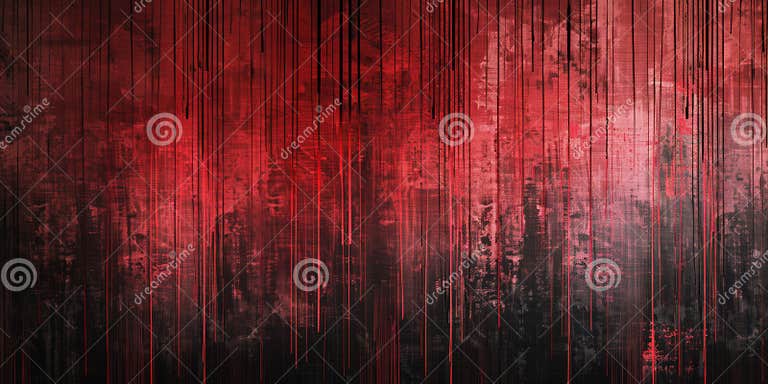 This is an Abstract Red and Black Patterned Artwork Featuring ...