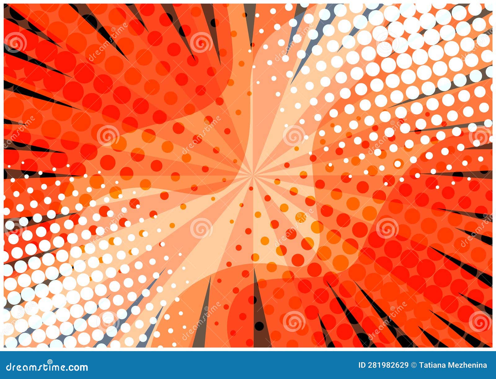 Abstract Red and Black Retro Comic Background Stock Vector ...