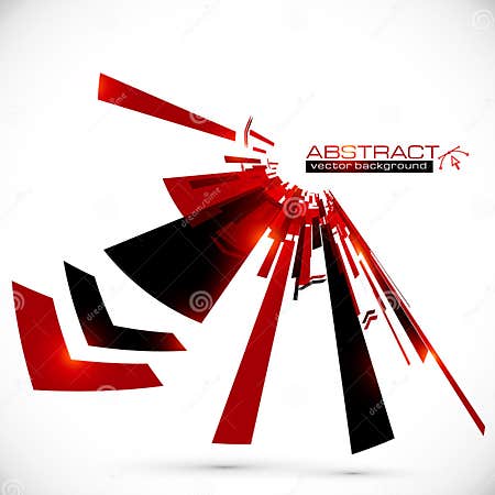 Abstract Red and Black Shining Lines Background Stock Vector ...