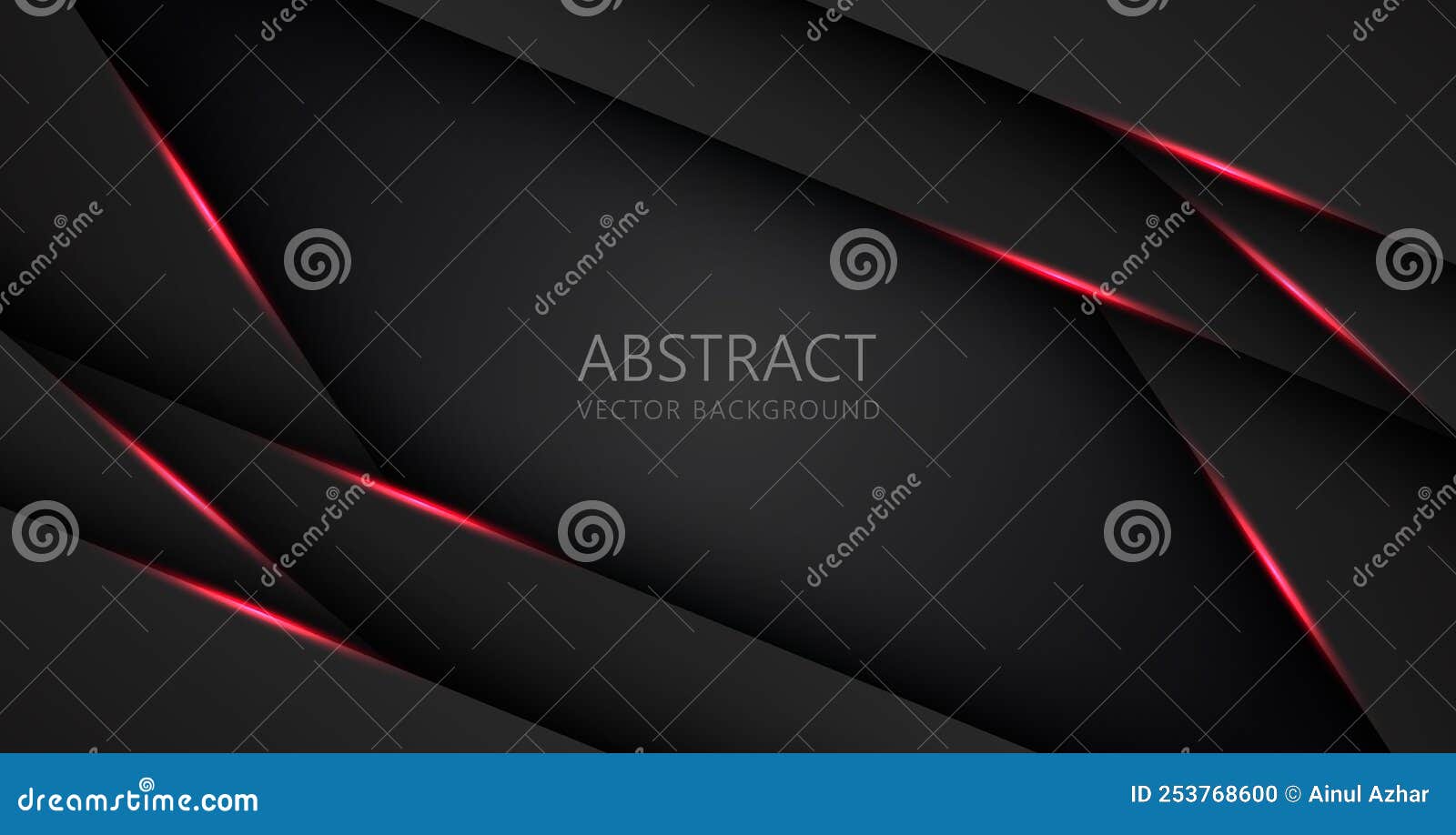 Abstract Red Black Space Frame Layout Design Tech Triangle Concept