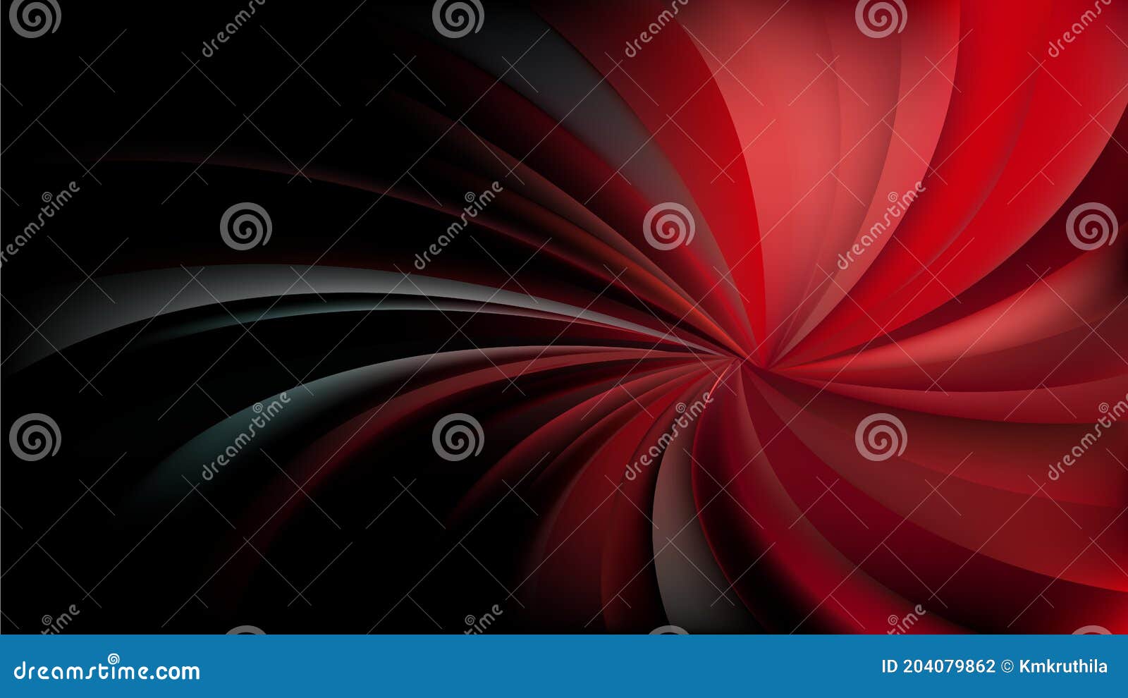 Abstract Red and Black Spiral Rays Background Vector Image Stock ...