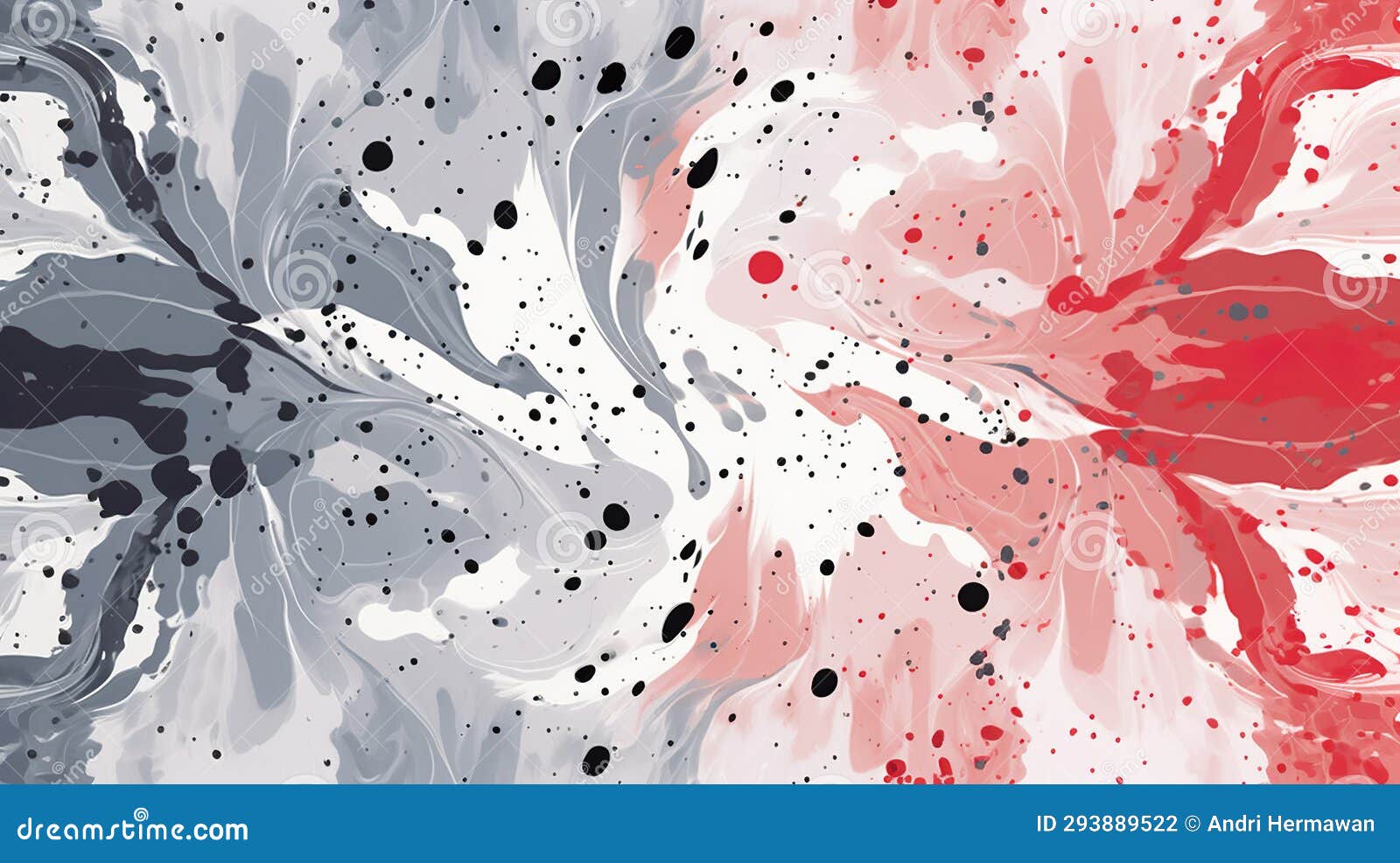 Abstract Red and Black Splash Wallpaper Pattern Stock Illustration ...