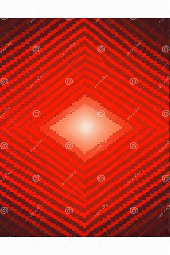 An Abstract Red and Black Square Pattern Stock Illustration ...