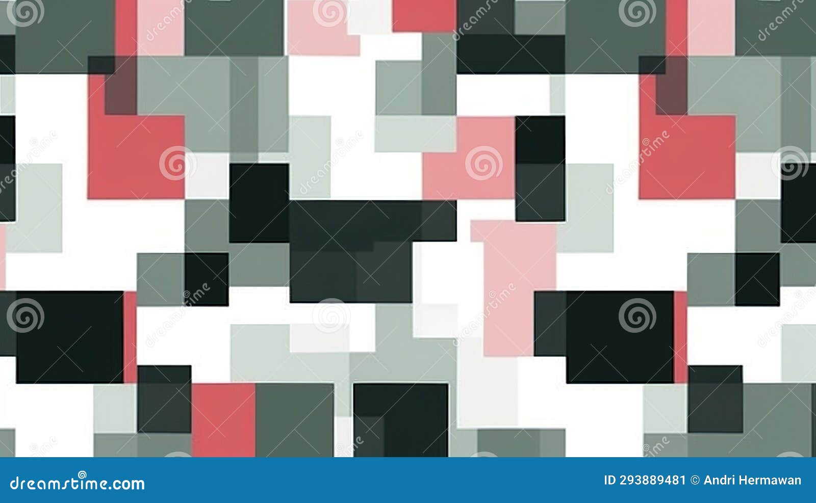 Abstract Red and Black Square Wallpaper Pattern Stock Illustration ...