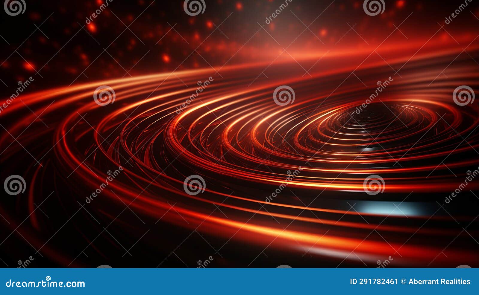Abstract Red and Black Swirls on a Black Background Stock Illustration ...