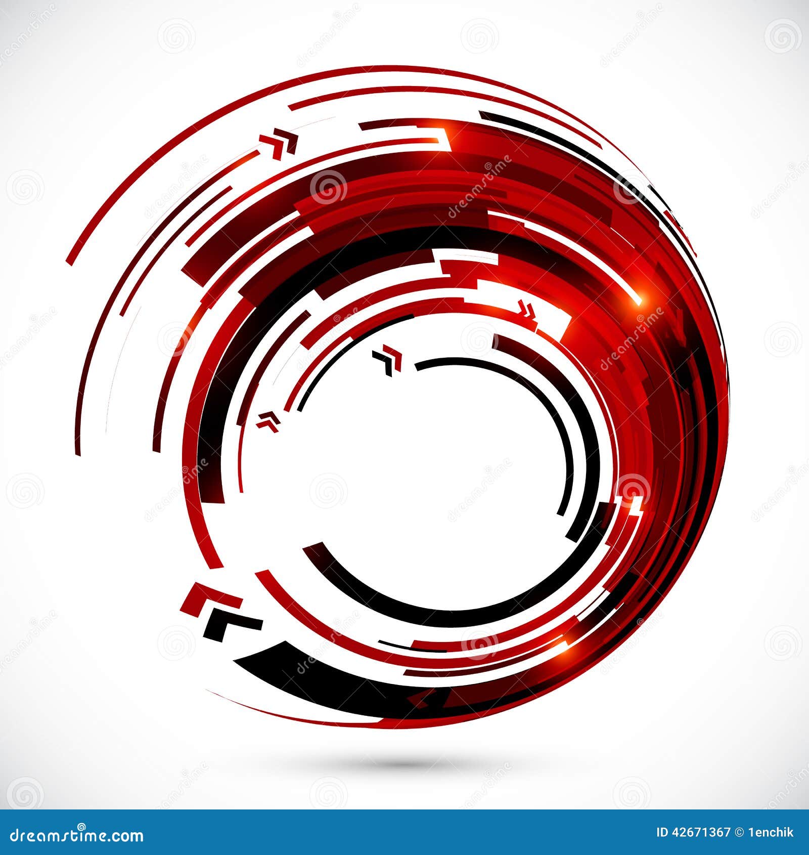 Abstract Red and Black Techno Arrows Frame Stock Illustration ...