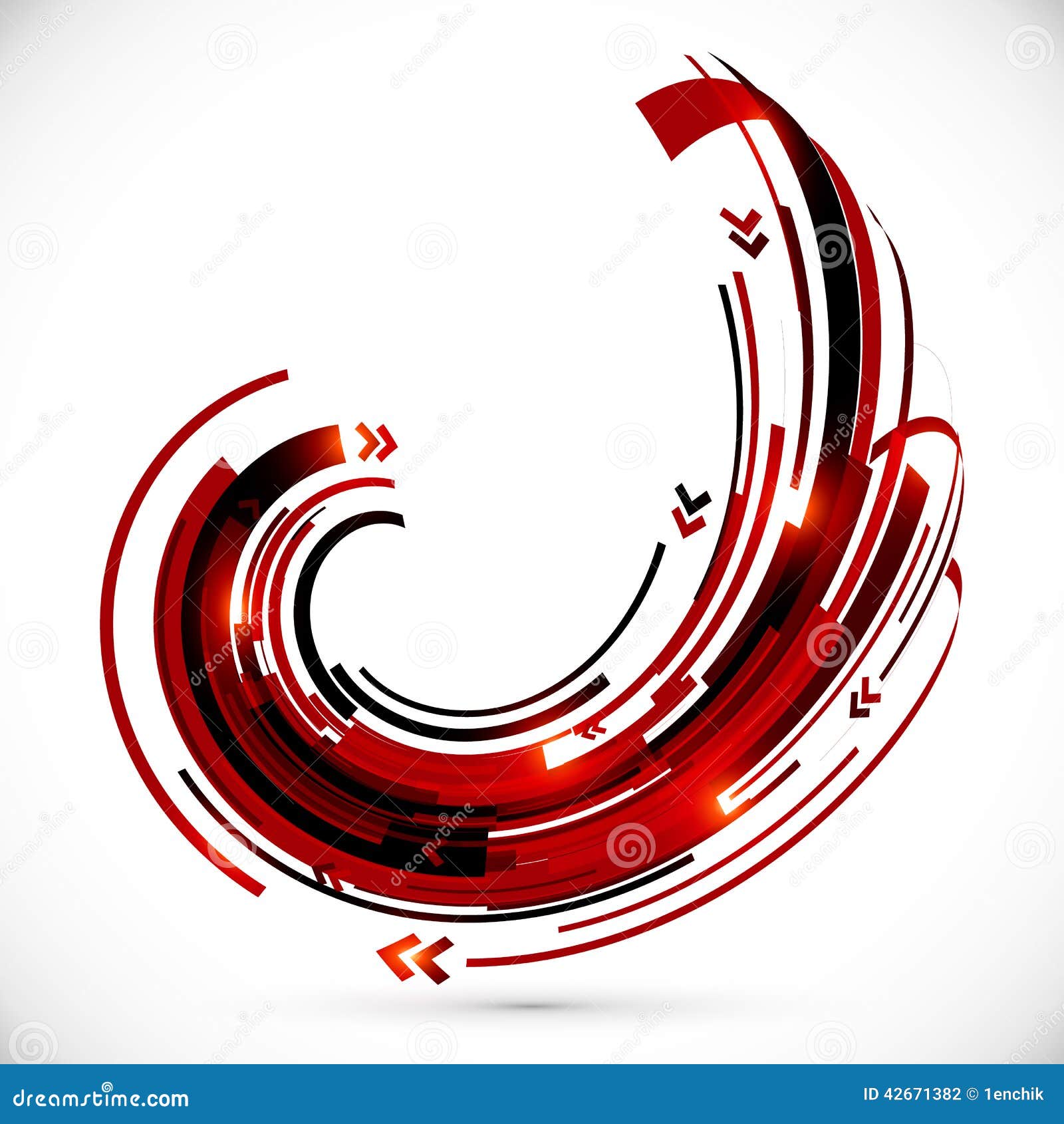 Abstract Red and Black Techno Arrows Frame Stock Vector - Illustration ...