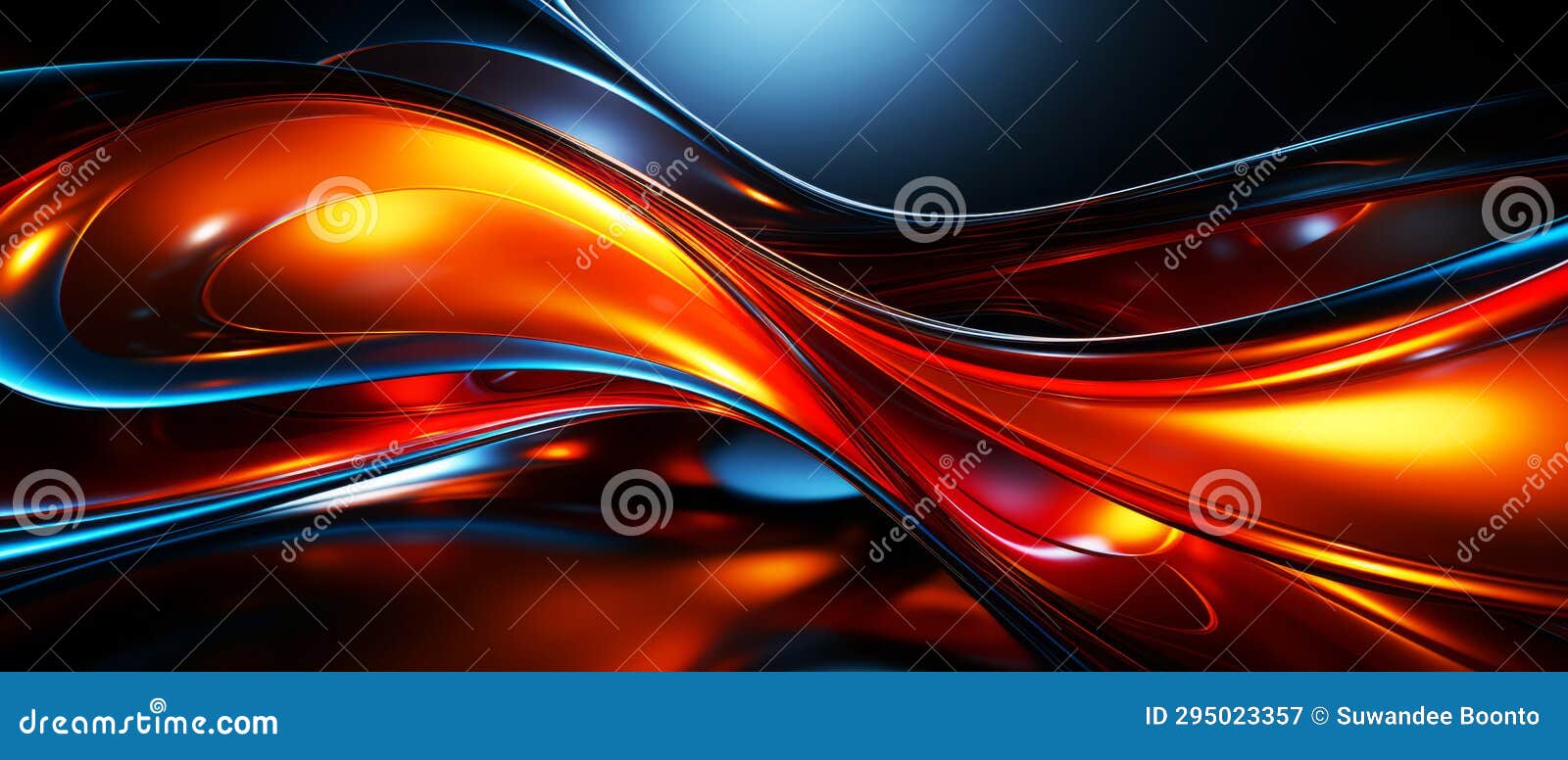 Abstract Red and Black Technology Wave Background Stock Illustration ...