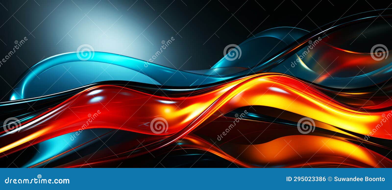 Abstract Red and Black Technology Wave Background Stock Illustration ...