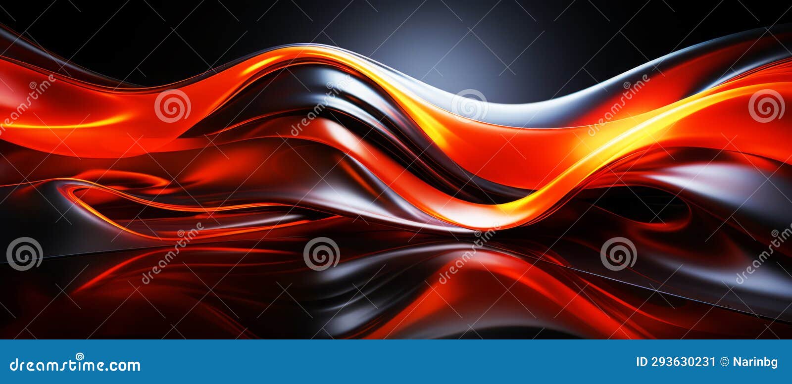 Abstract Red and Black Technology Wave Background Stock Illustration ...