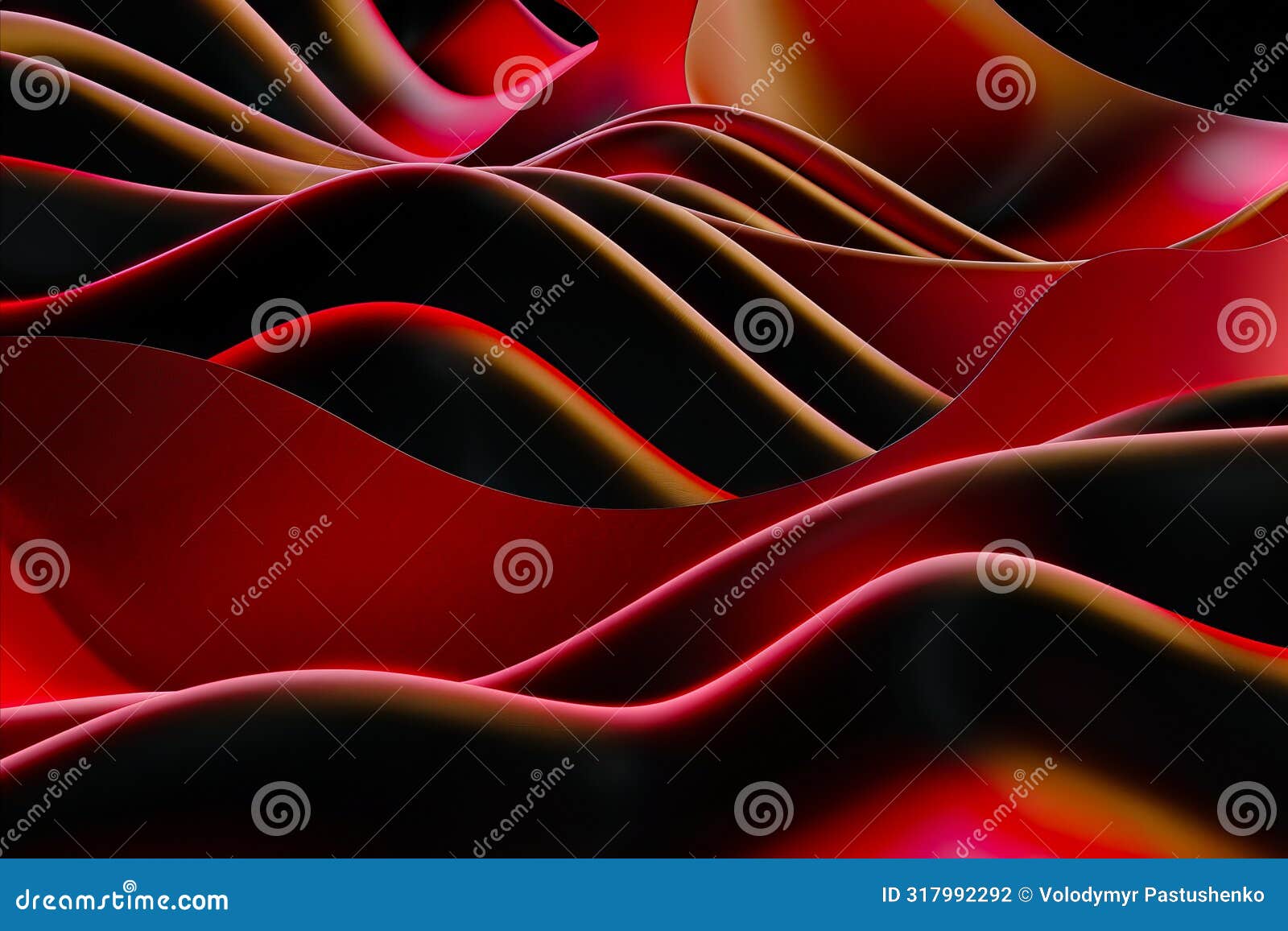 Abstract Red and Black Waves Stock Photo - Image of pattern, line ...