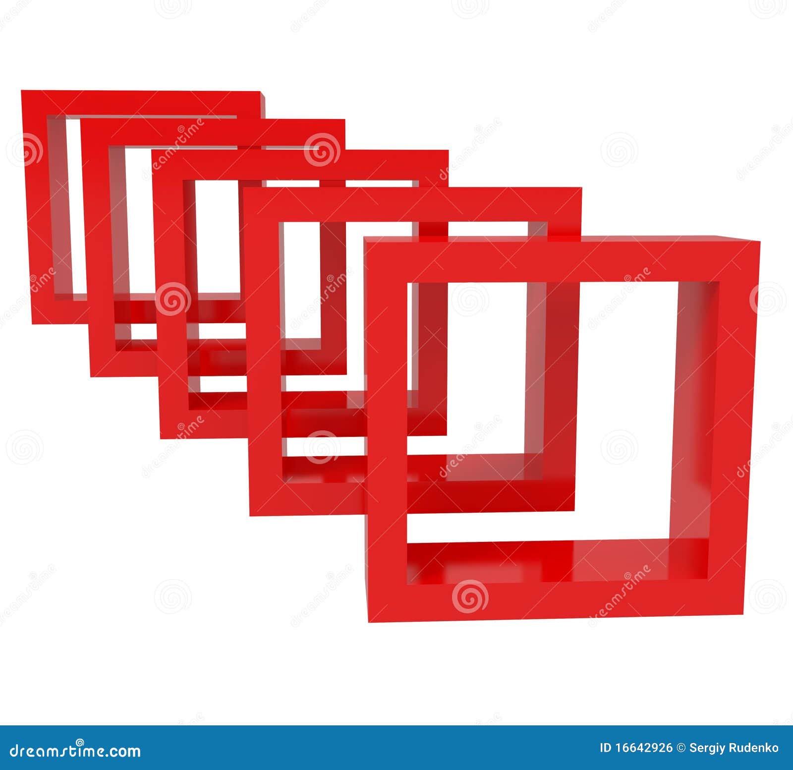 Abstract Red Blocks stock illustration. Illustration of background ...