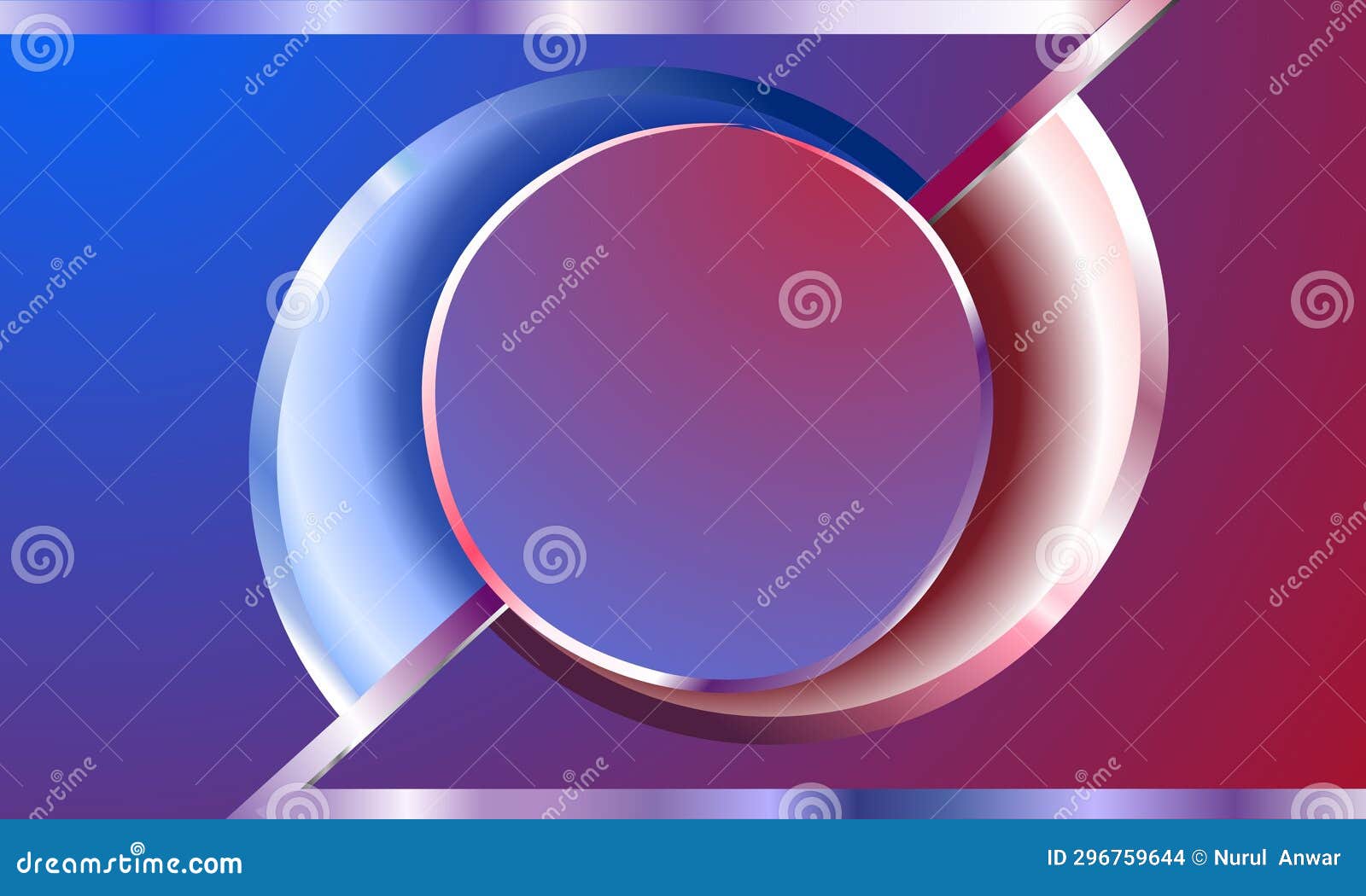 Abstract Red and Blue Circle Geometric Gradient Background Stock Vector ...