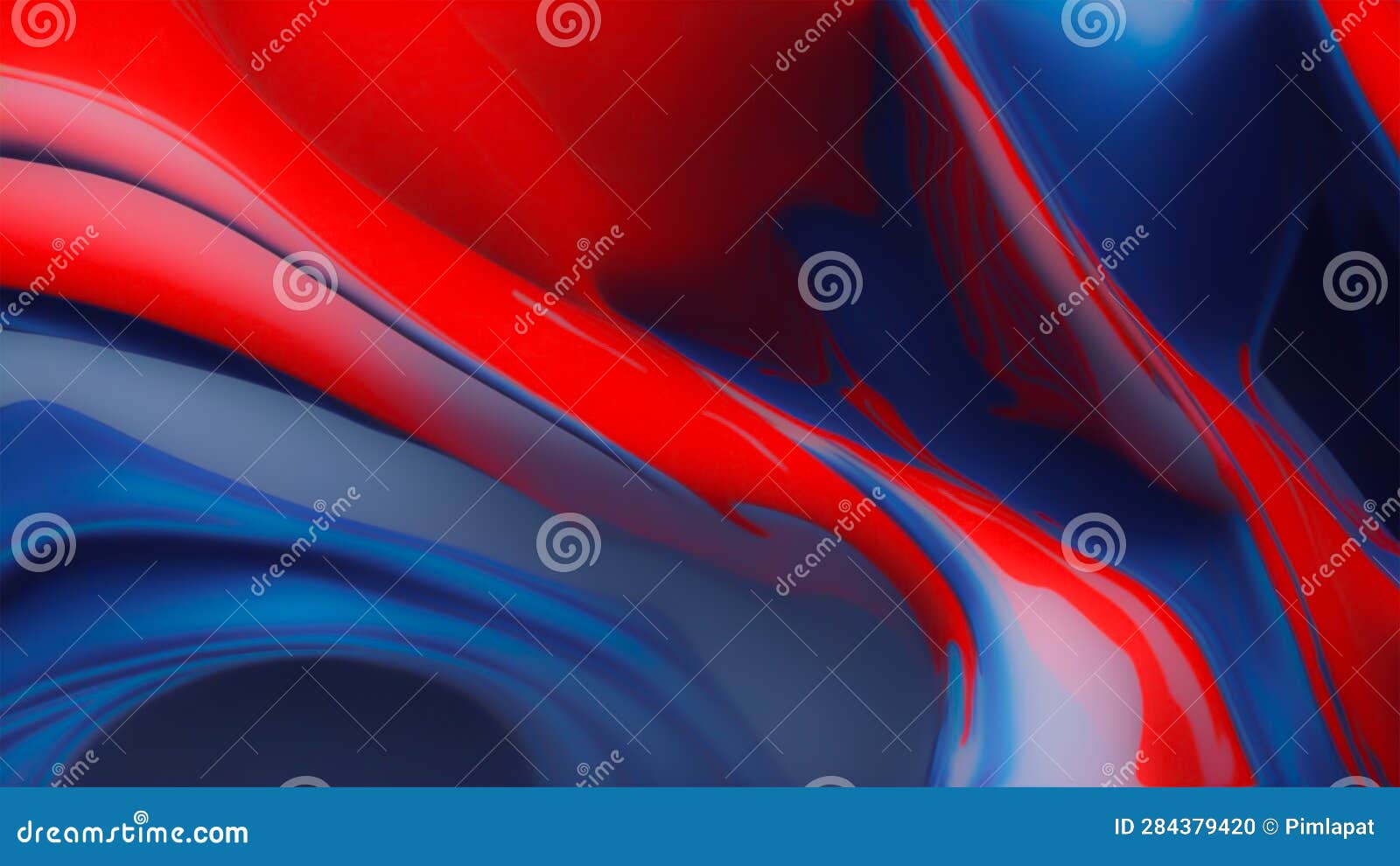 Abstract Red and Blue Curve Background. Stock Illustration ...