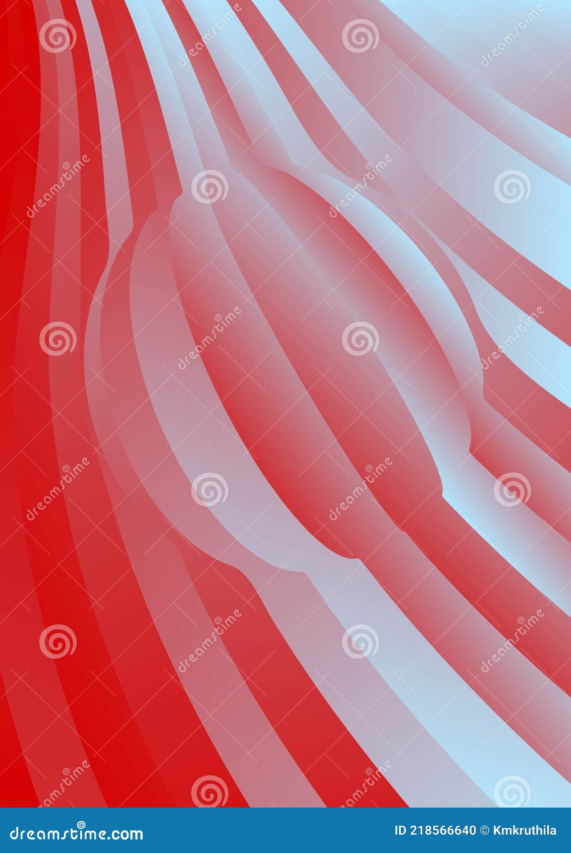Abstract Red and Blue 3D Wave Stripe Background Vector Art Stock Vector ...