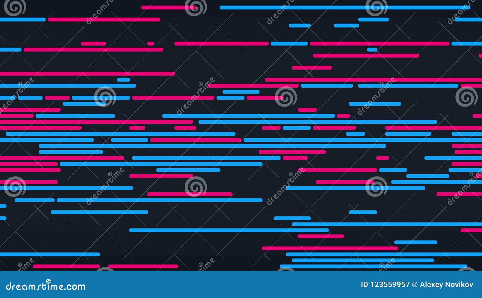 Abstract Red and Blue Dashes and Dots. Illustration Background Stock ...