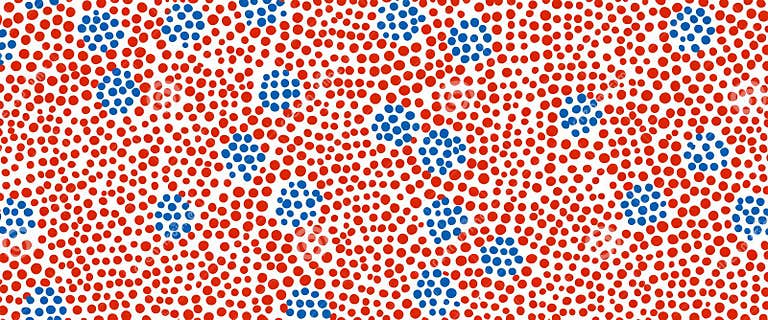 Abstract Red and Blue Dot Pattern on White Background for Modern ...