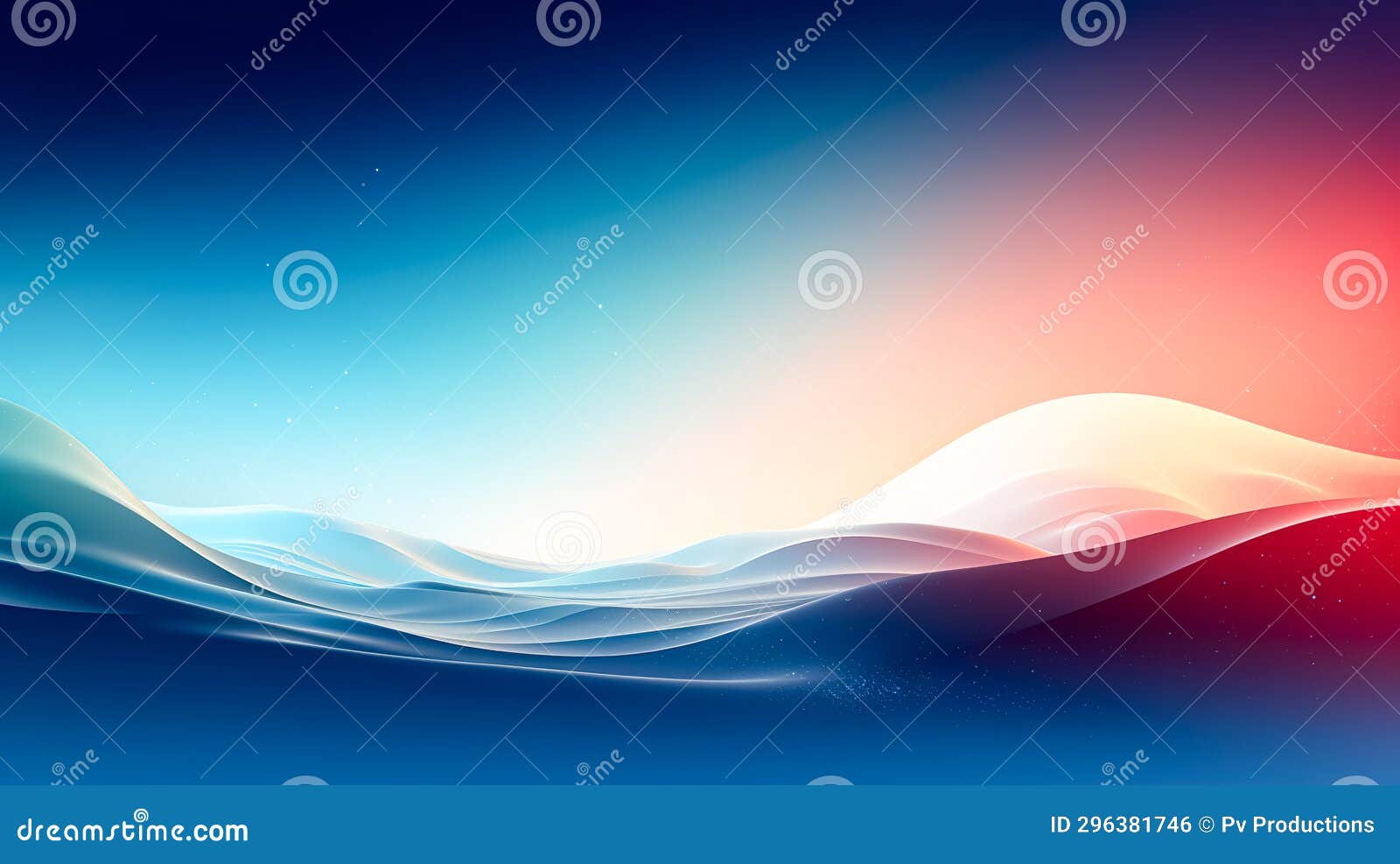 Abstract Red and Blue Gradient Background with Soft Lines. Stock ...