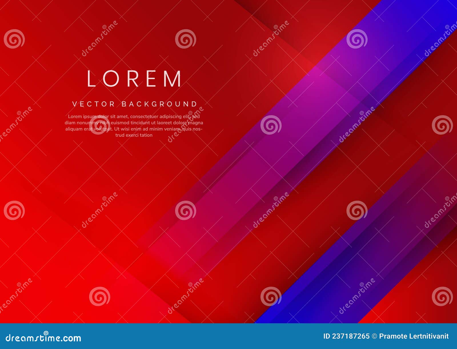 Abstract Red and Blue Gradient Geometric Diagonal Background Stock ...