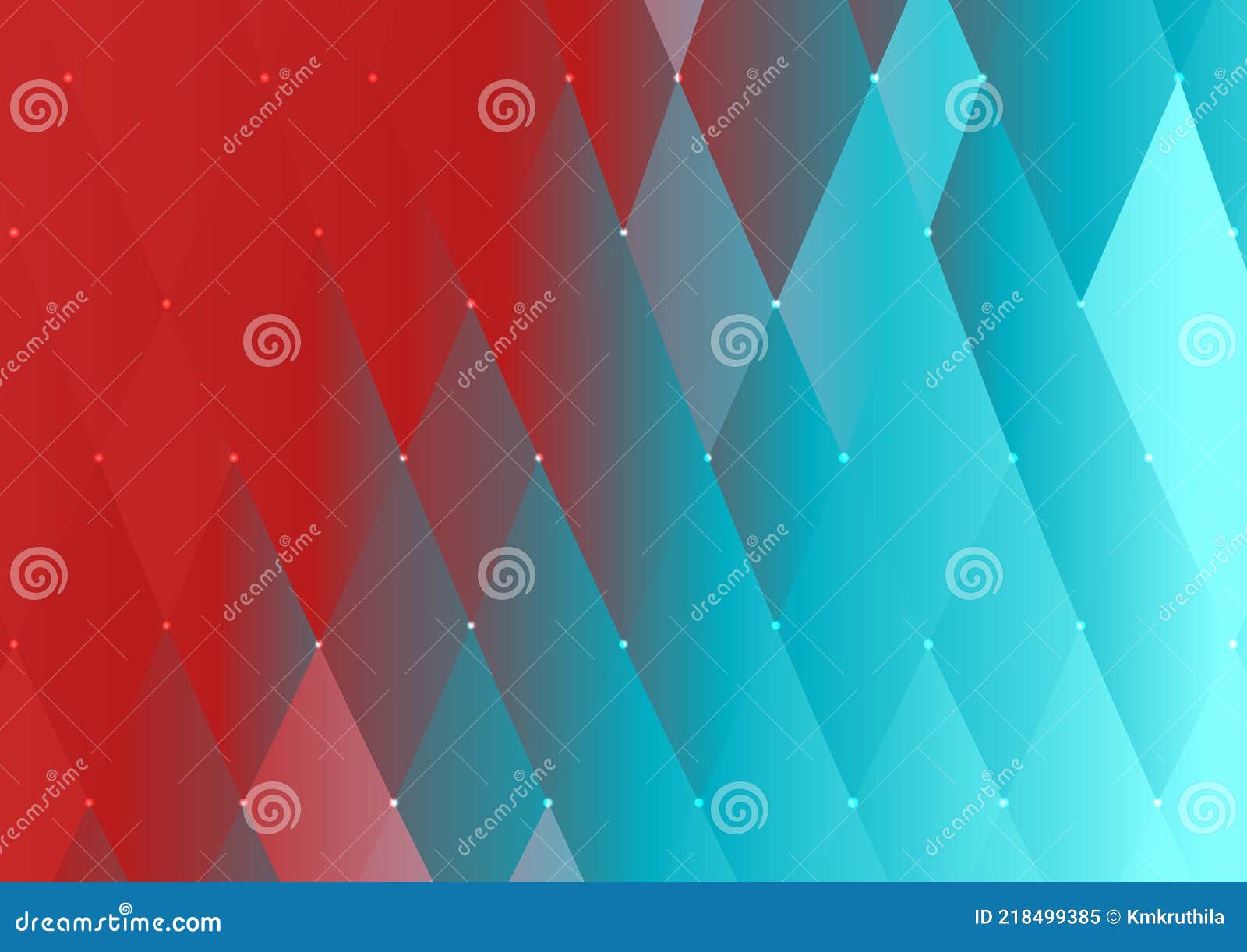 Abstract Red and Blue Gradient Geometric Triangle Pattern Background ...
