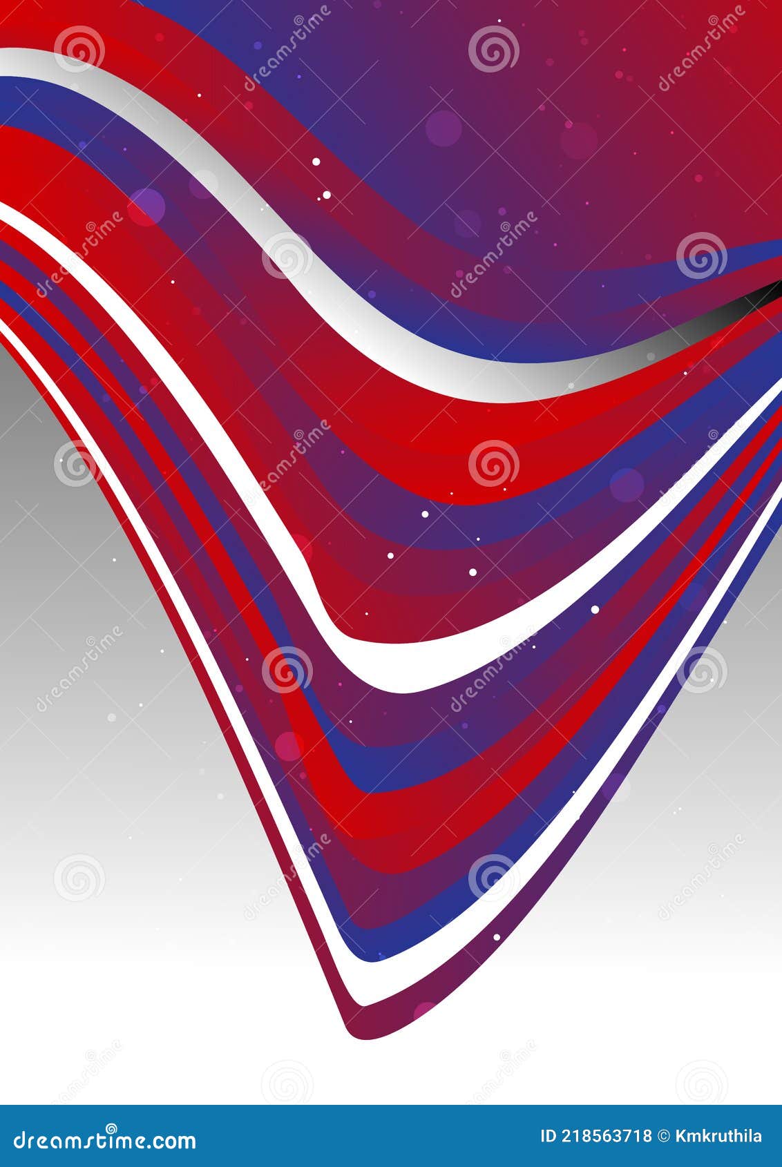 Abstract Red Blue and Grey Wave Background Template Vector Art Stock ...