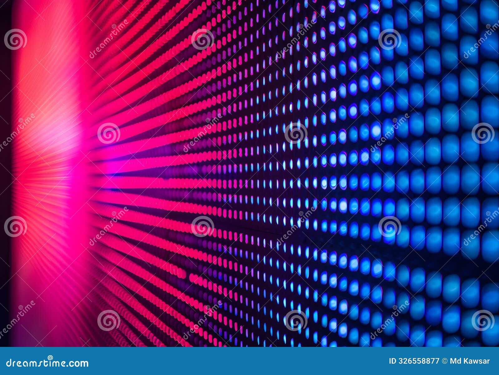 Abstract Red Blue LED Light Screen Background Stock Illustration ...