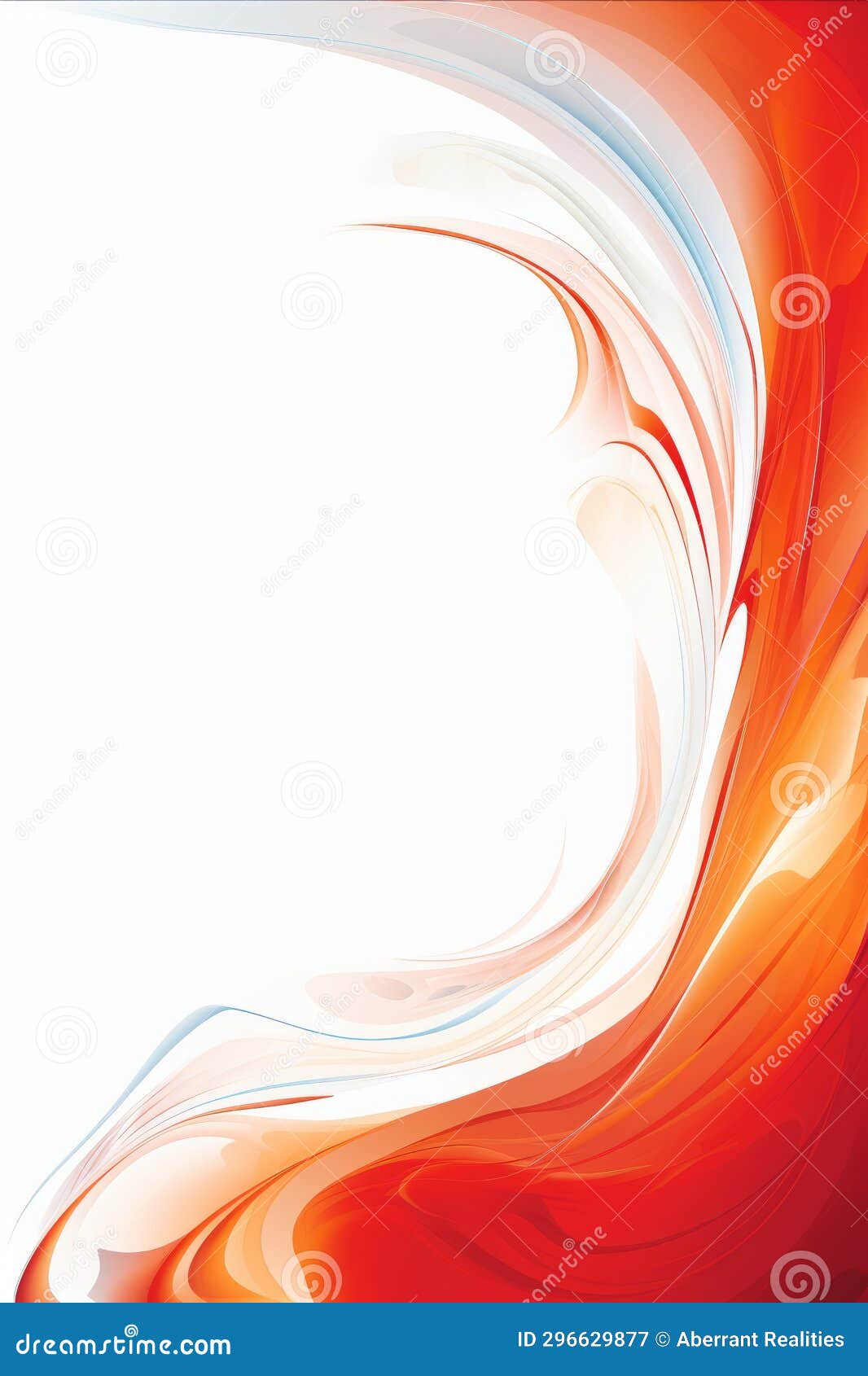 Abstract Red and Blue Swirl Background with White Space for Text Stock ...