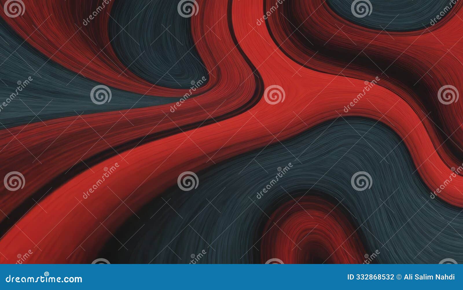 Abstract Red and Blue Wavy Lines Creating a Flowing and Dynamic Pattern ...