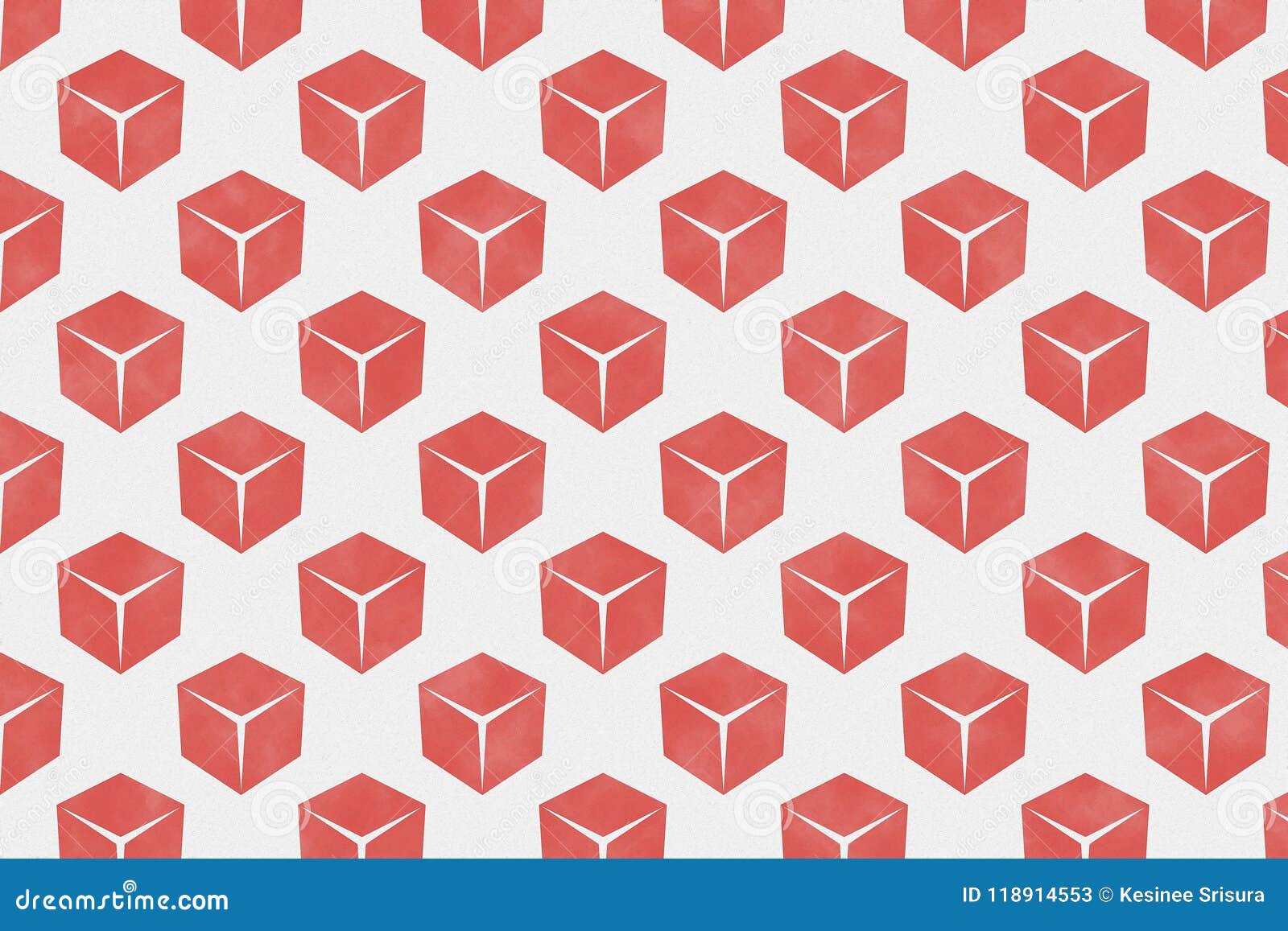 Abstract Red Box Pattern on Paper Textured Background Stock ...
