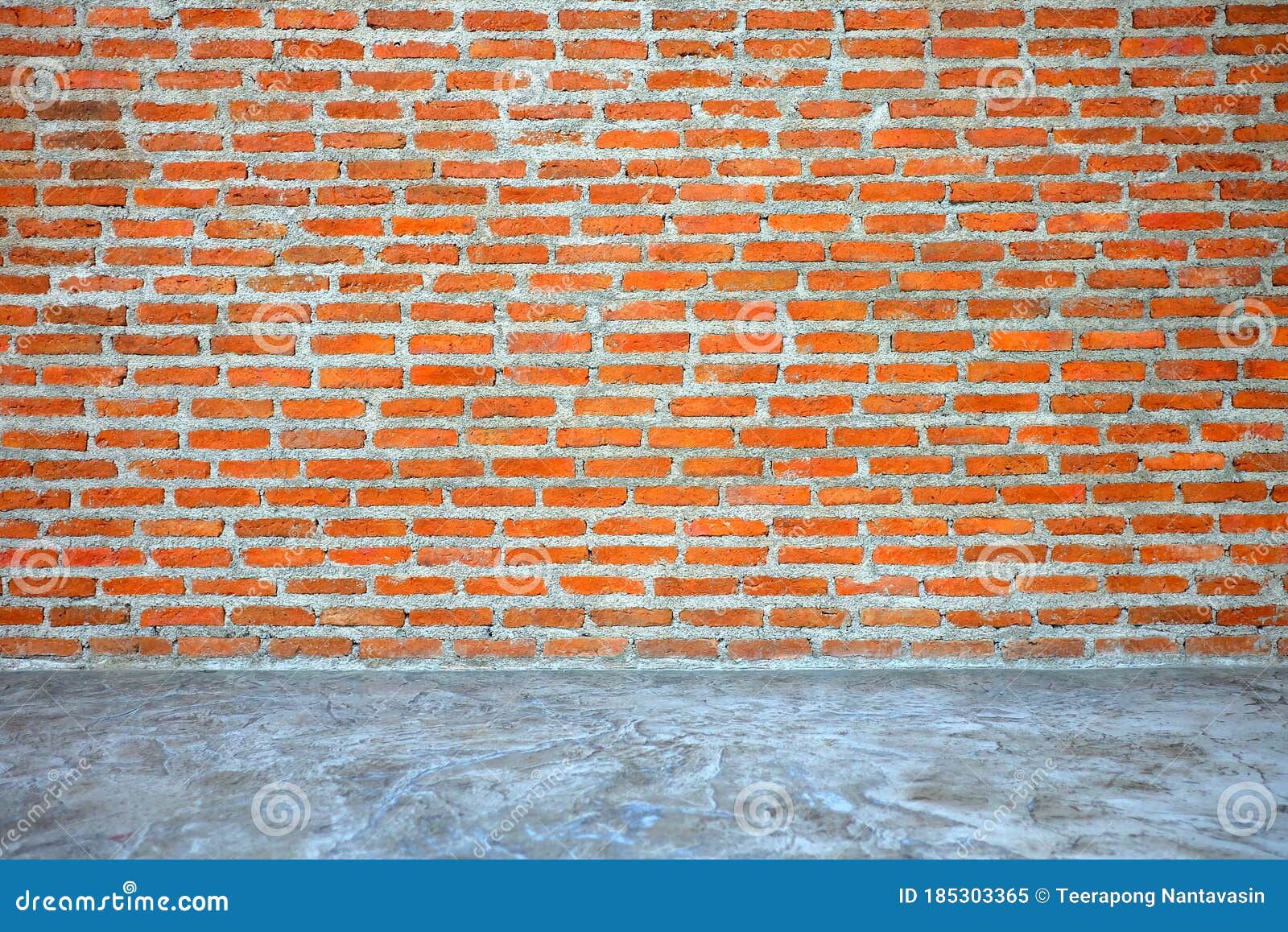 Abstract Red Brick Room Texture Background. Stock Image - Image of ...