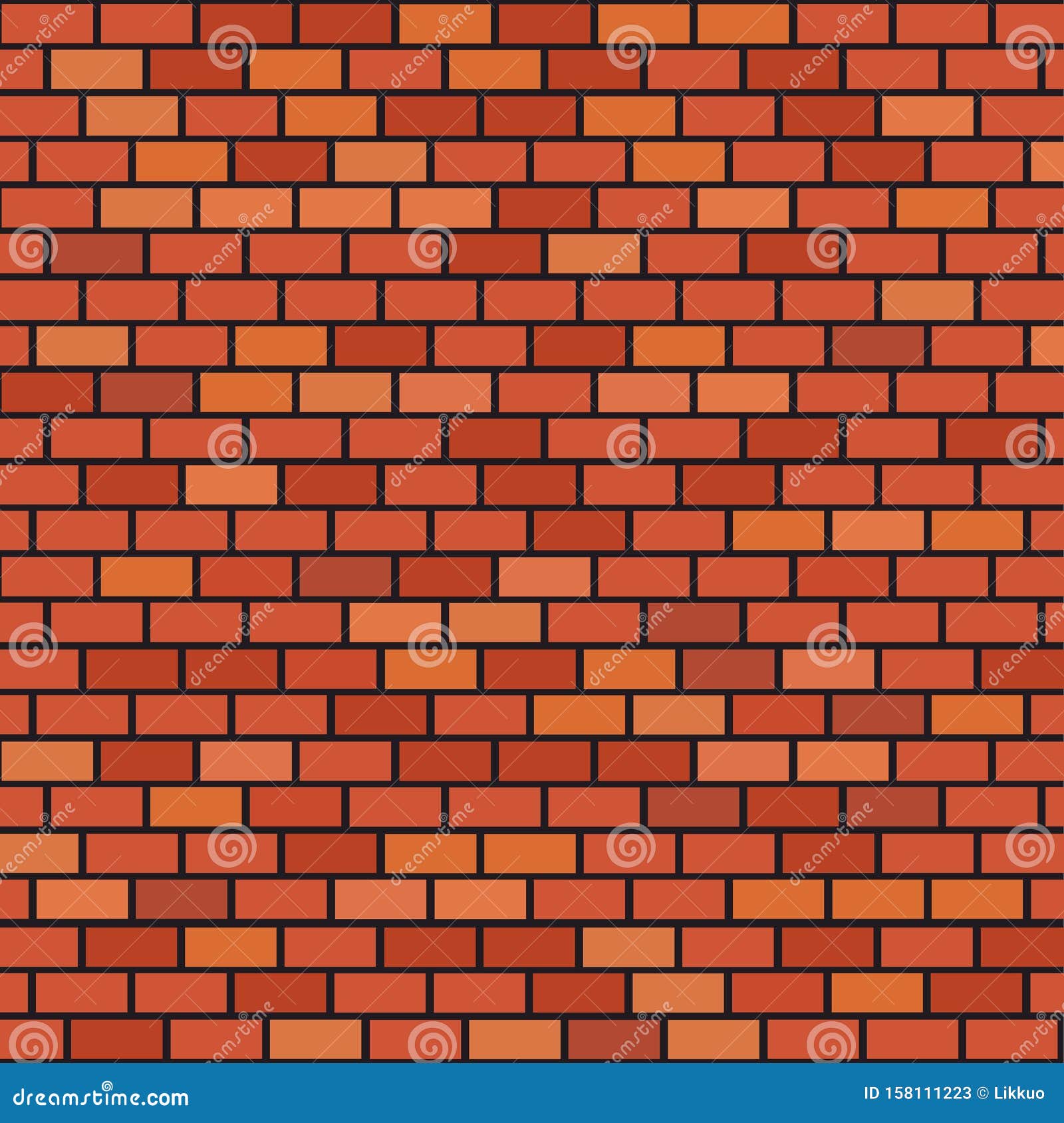 Abstract Red Brick Vector Background. Texture Vector Red Brick Wall ...