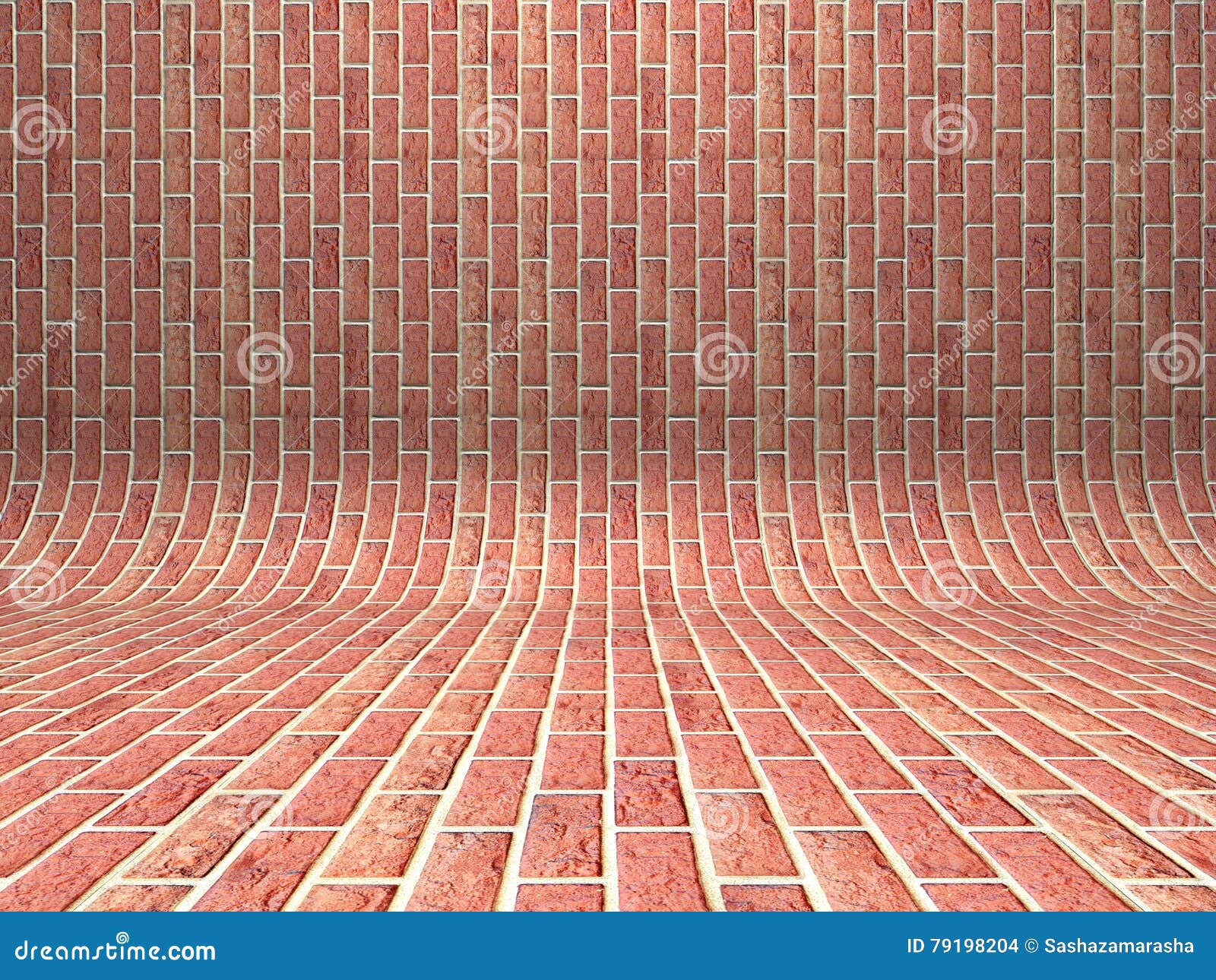 Abstract Red Brick Wall Architecture Background Stock Illustration ...