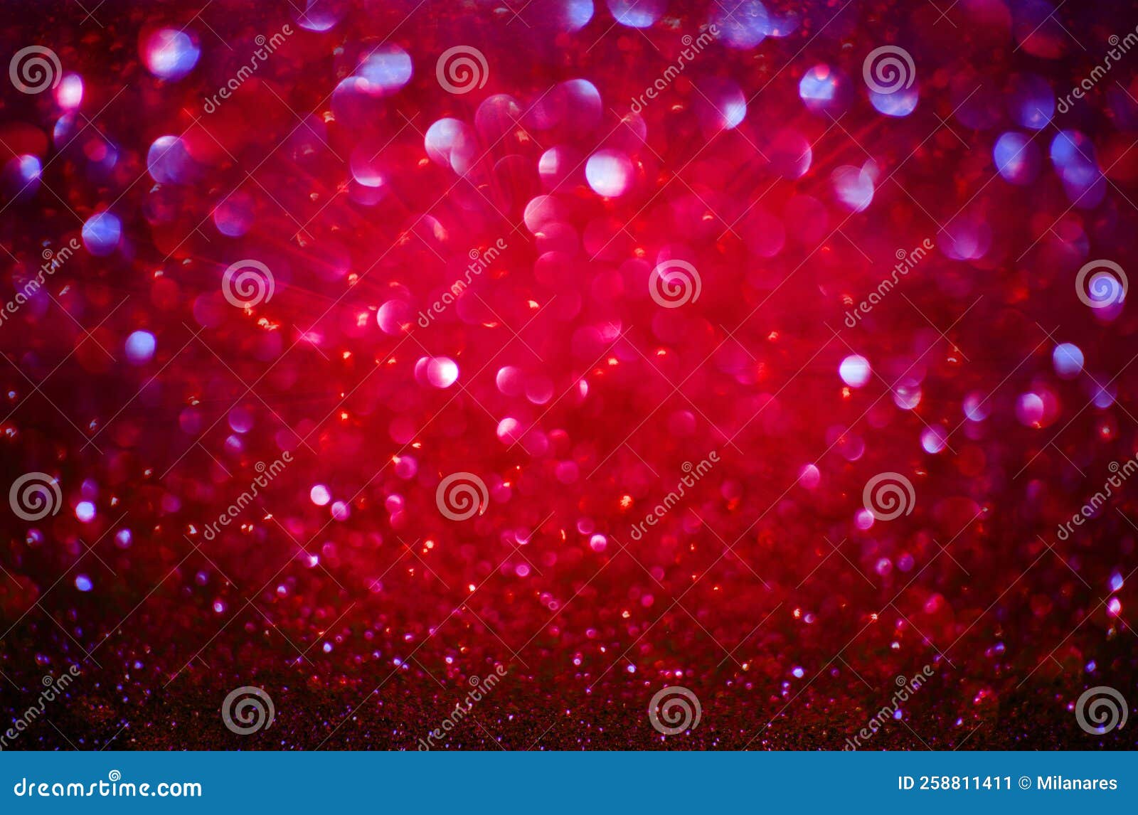 Abstract Red Burst Bokeh Light Background Stock Illustration ...