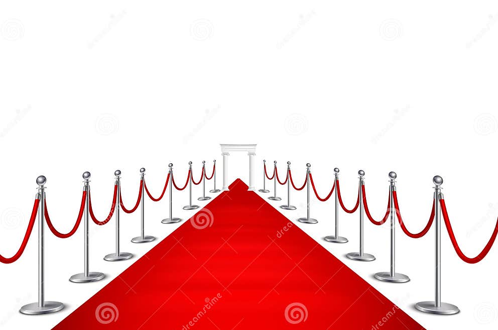 Red Carpet White Background Stock Illustration - Illustration of carpet ...
