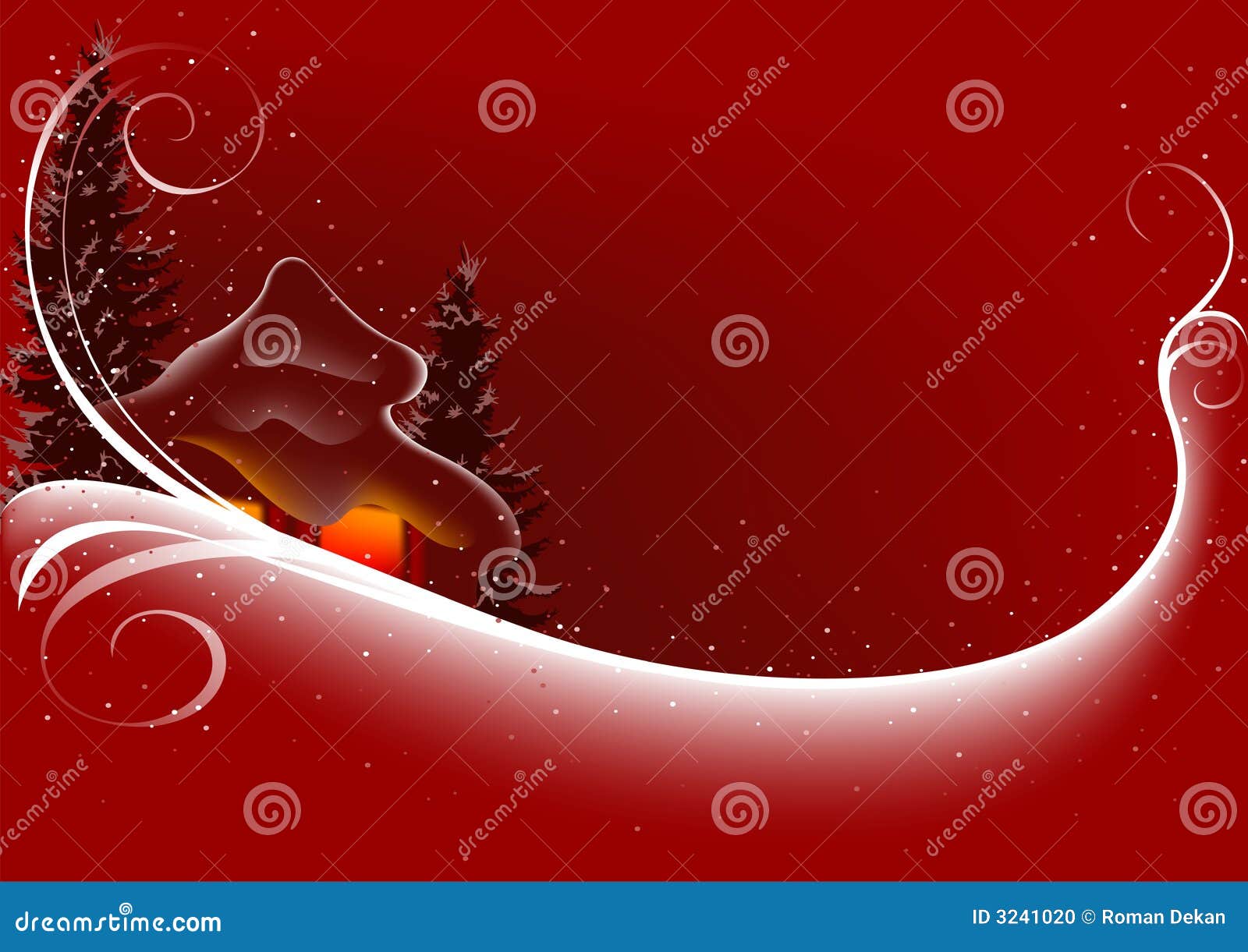 Abstract Red Christmas stock vector. Illustration of house - 3241020