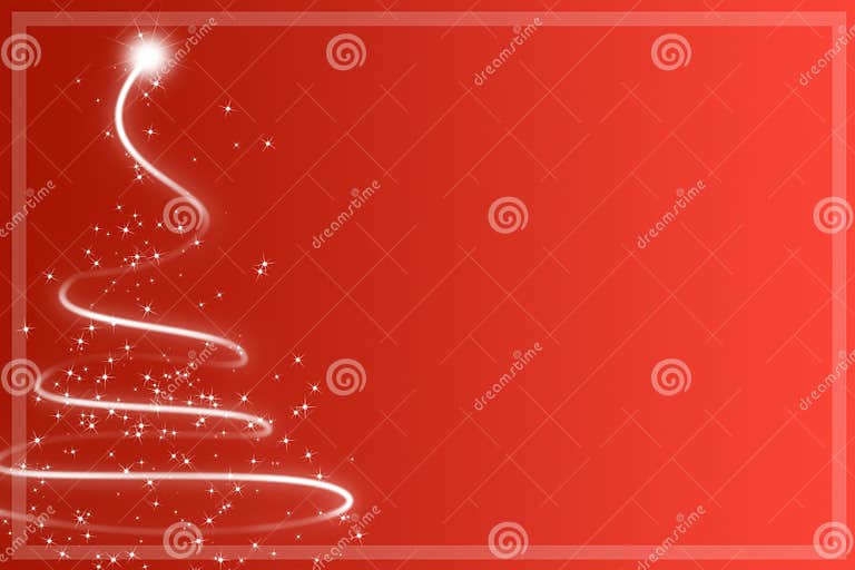 Abstract Red Christmas Tree Stock Illustration - Illustration of ...