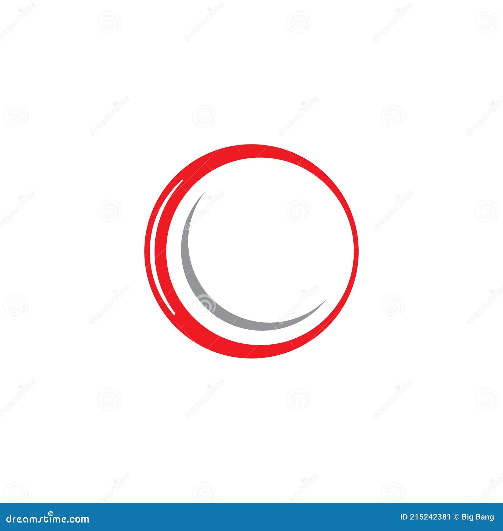 Abstract Red Circle Logo Vector Template Stock Vector - Illustration of ...