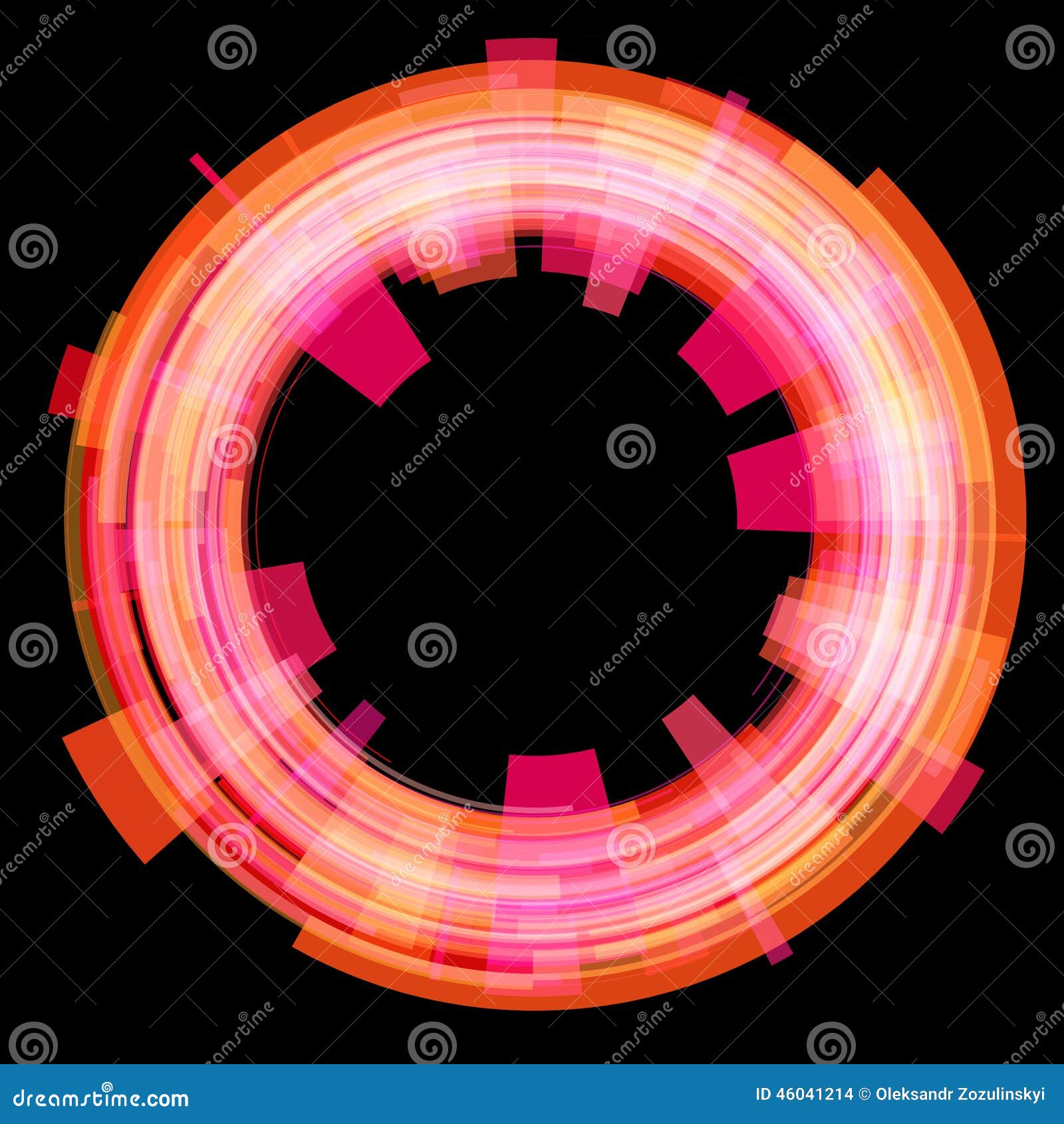 Abstract Red Circle. Raster Stock Illustration - Illustration of ...