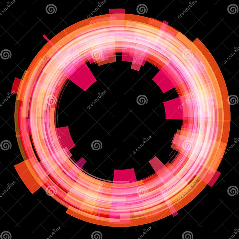 Abstract Red Circle. Raster Stock Illustration - Illustration of ...