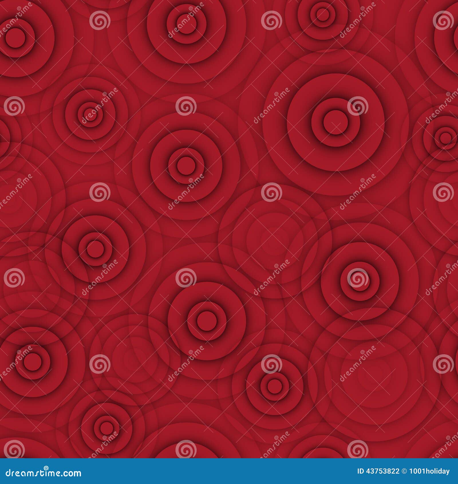 Abstract Red Circle Seamless Background Stock Vector - Illustration of ...