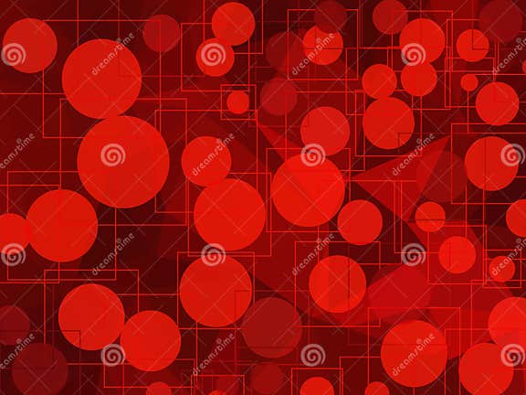 Abstract Red Circles Pattern Background Stock Illustration ...